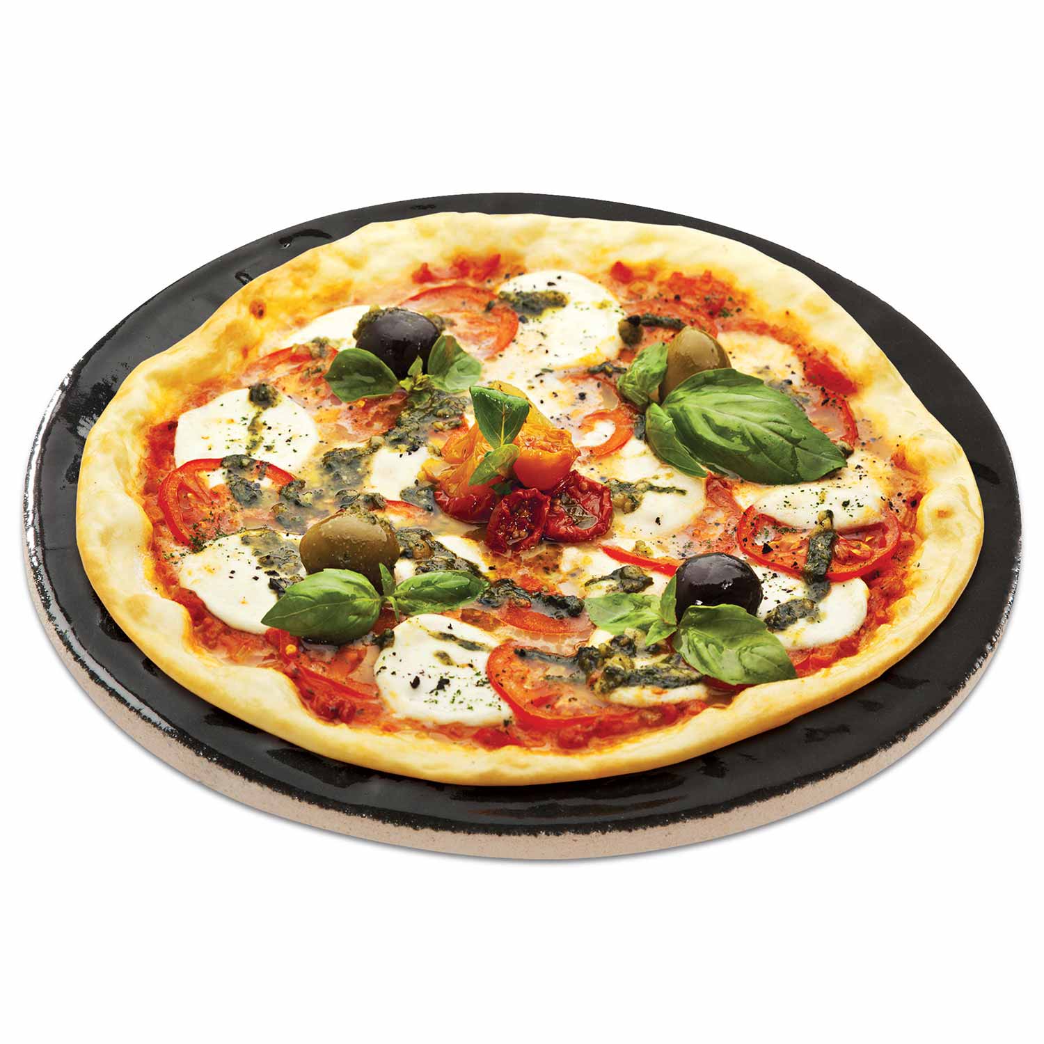 Primo Porcelain Glazed Pizza Baking Stone, 13-Inch Diameter – Kickass ...