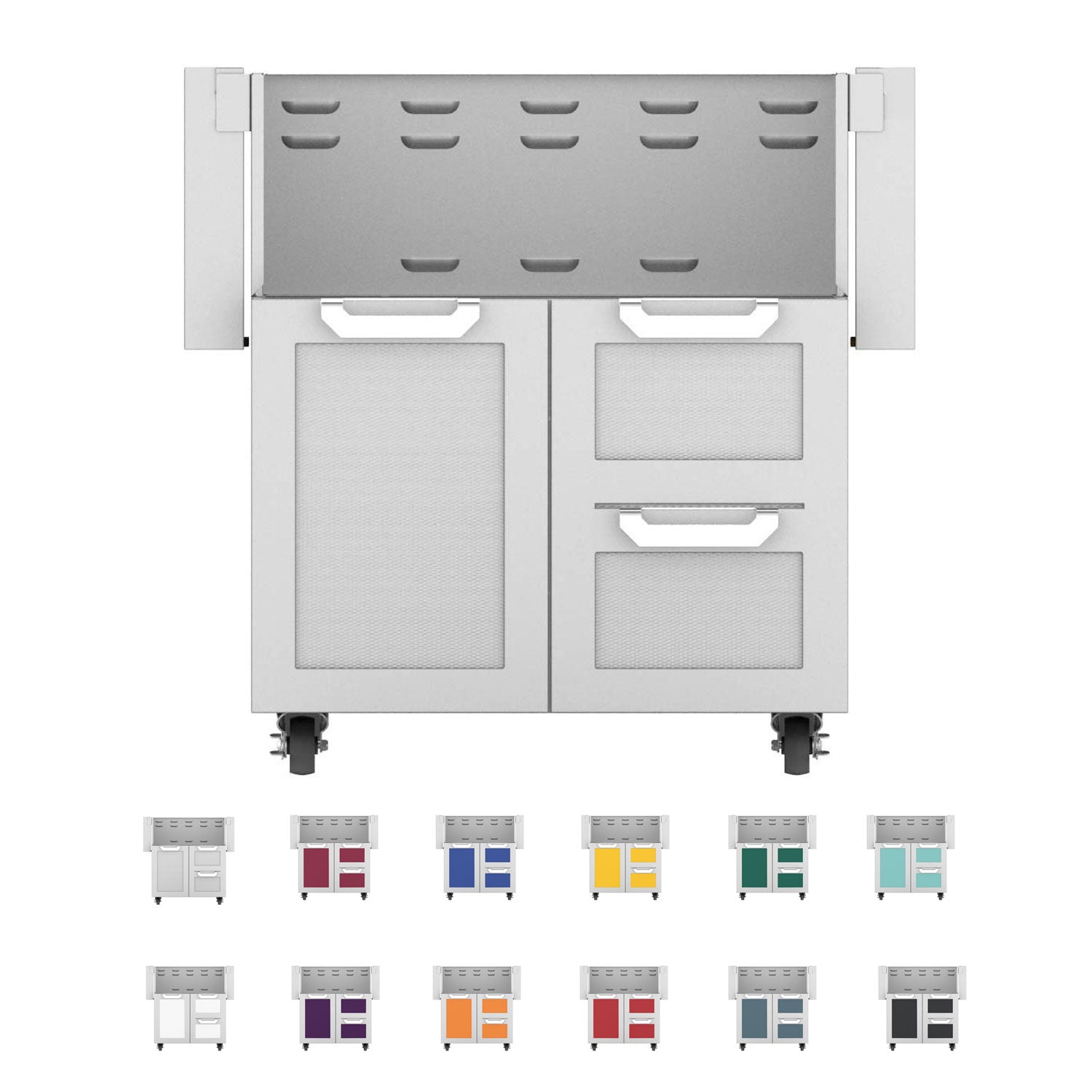 Hestan GCR30 Double Drawer and Door Cart, 30-Inches – Kickass Grills